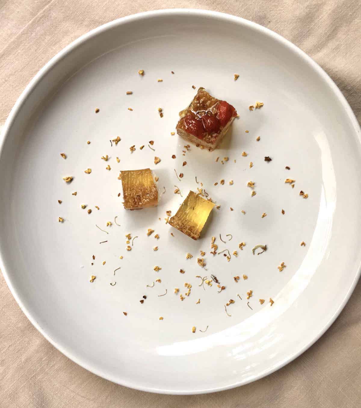 Osmanthus Jelly Recipe (Gui Hua Gao) - Greedy Girl Gourmet