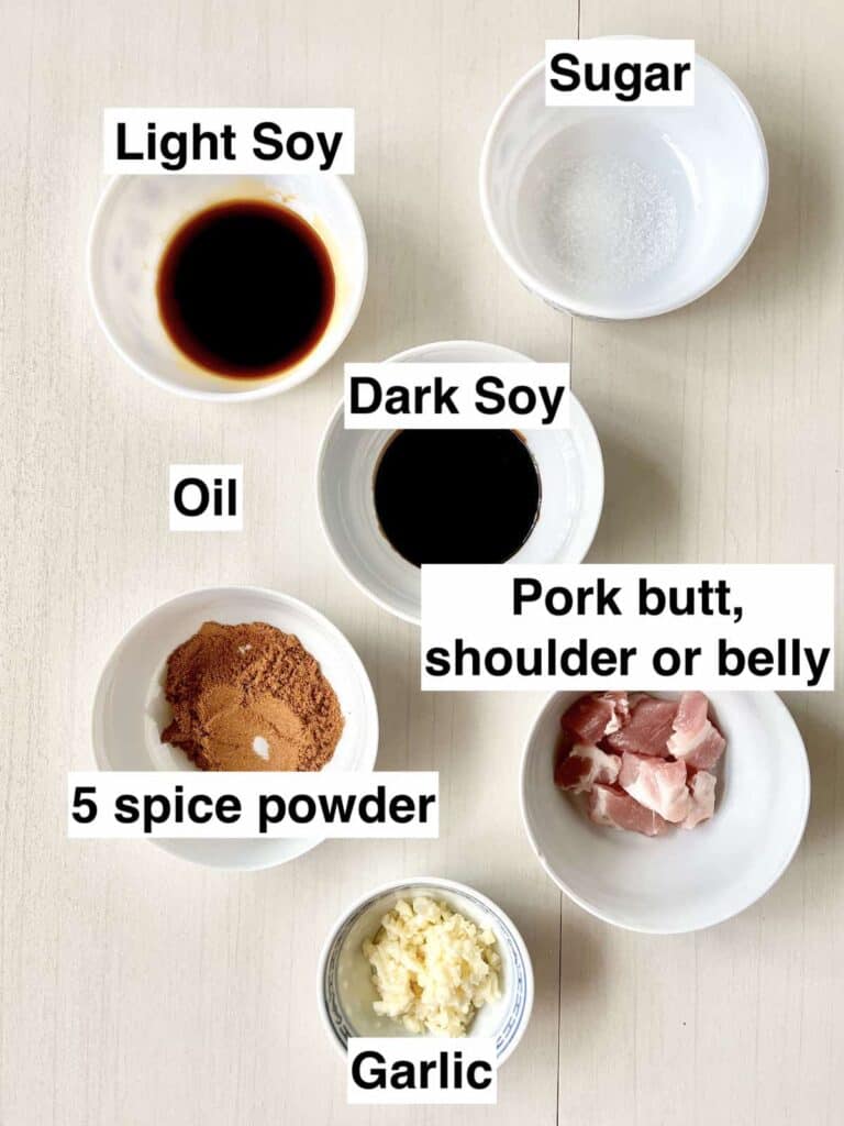Tau yew bak (Soy sauce braised pork) (Lou bak)