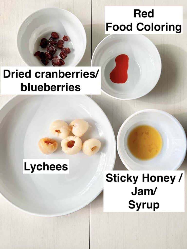 Bloody Lychees Eyeballs - Greedy Girl Gourmet