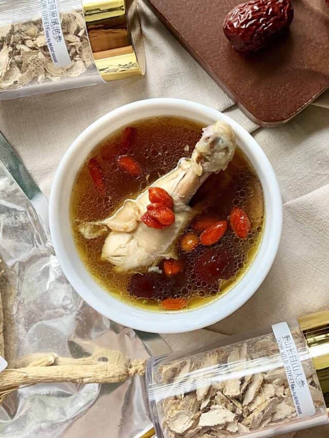 Chinese Ginseng Chicken Soup (4-ingredients) - Greedy Girl Gourmet