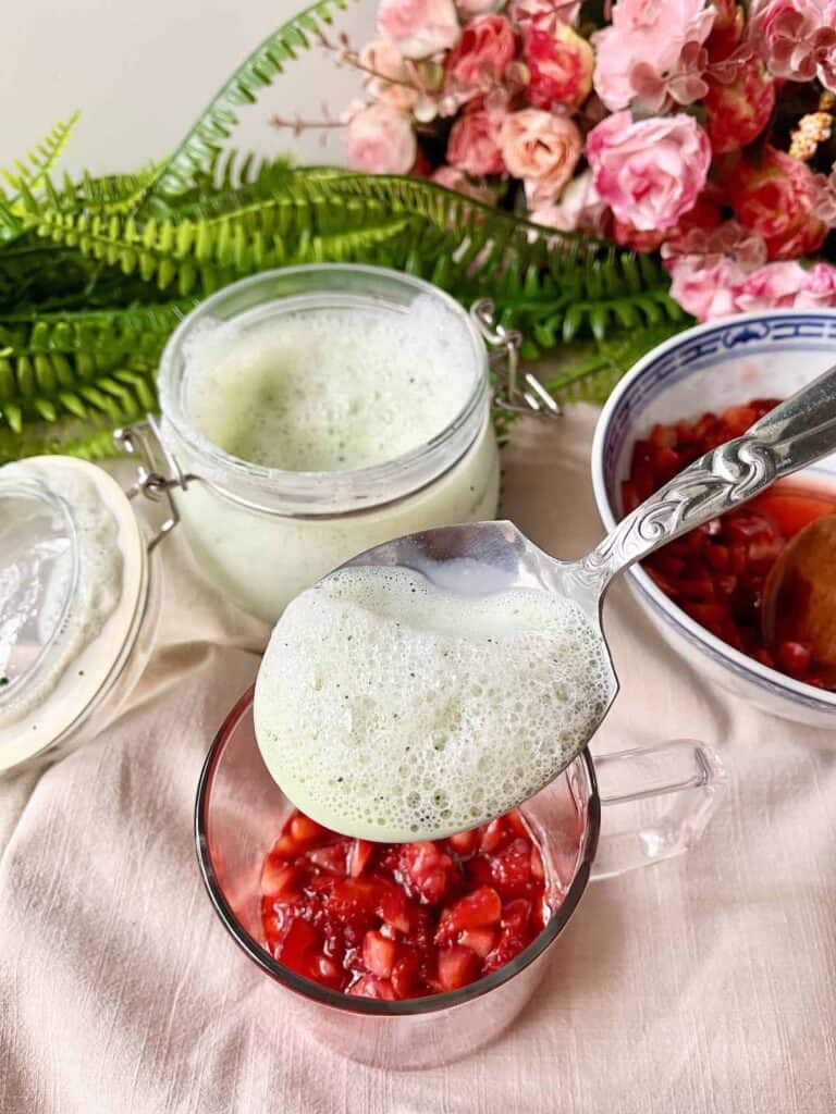 Strawberry Matcha Latte - Greedy Girl Gourmet