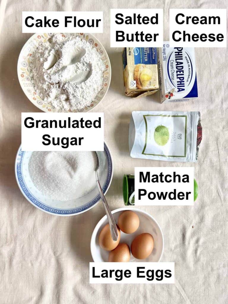 EASY Matcha Pound Cake (Cream Cheese) (6 ingredients) - Greedy Girl Gourmet