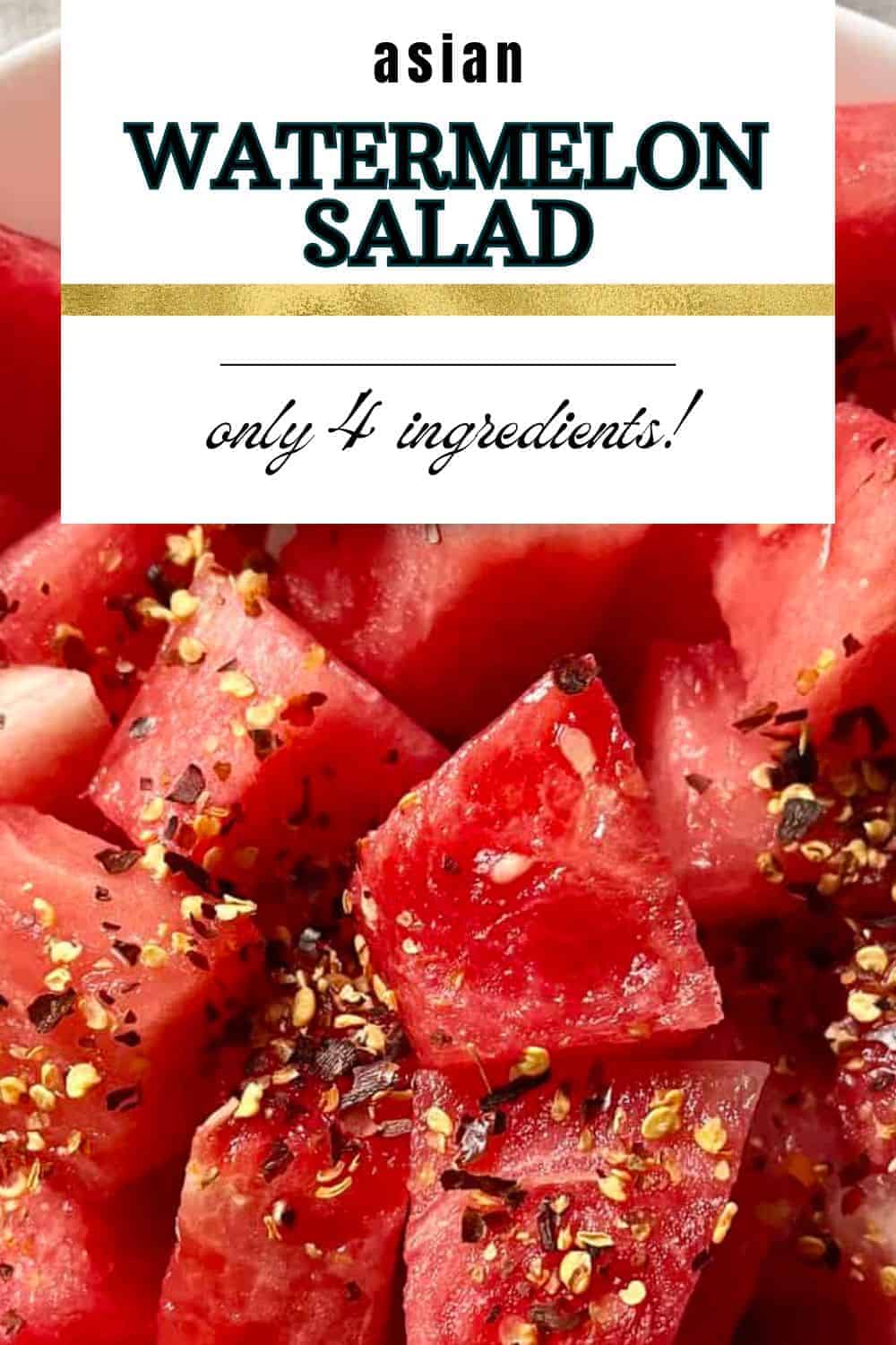 Sweet & Spicy Watermelon Salad - Greedy Girl Gourmet