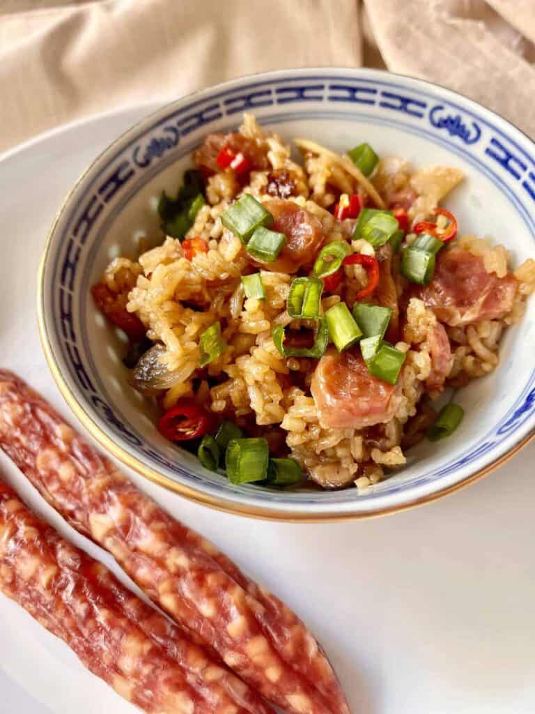 Chinese Claypot Rice (Rice Cooker) - Greedy Girl Gourmet