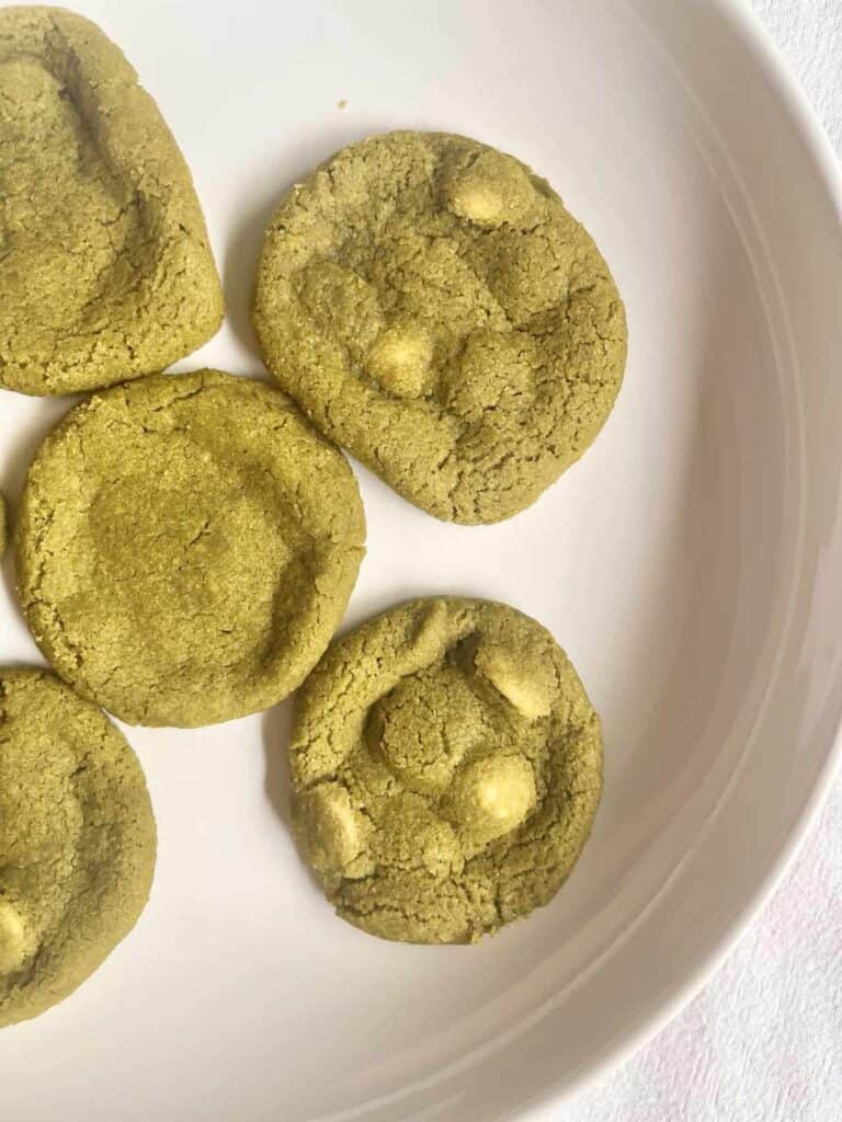 Simple Matcha Cookies 抹茶クッキー (4-ingredients) - Greedy Girl Gourmet